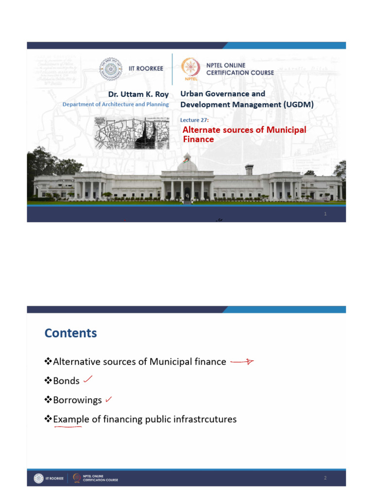 Lec 27 | PDF | Water Supply | Infrastructure