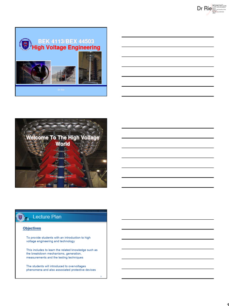 High Voltage Engineering Course | PDF | High Voltage | Electric Power Transmission