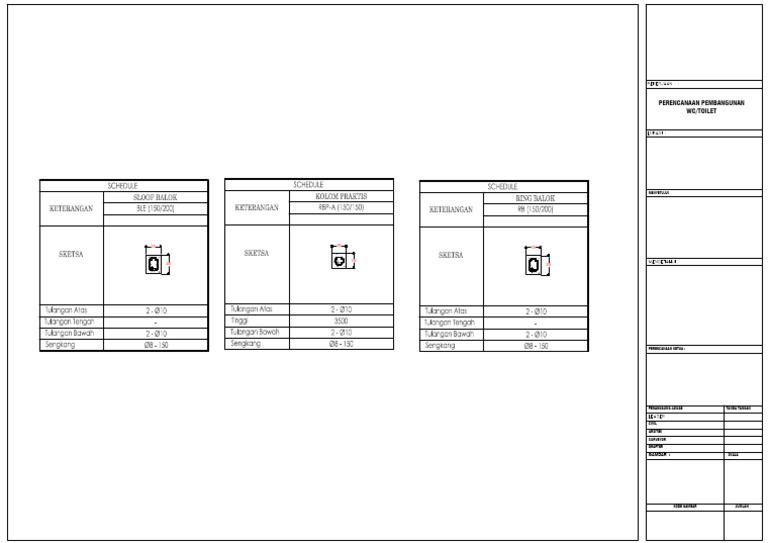 Detail Pembesian | PDF