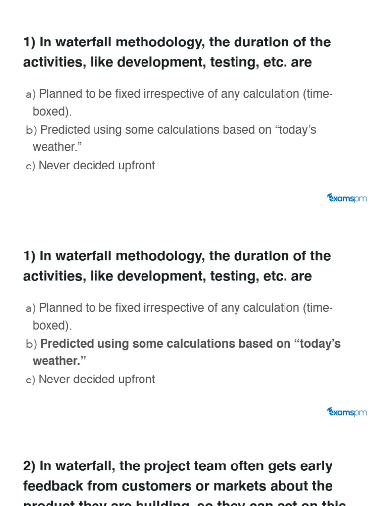 80 Scrum Master Exam Questions | PDF | Scrum (Software Development) | Business