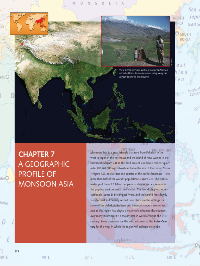 A Geographic Profile of Monsoon Asia | PDF | Asia | Rain
