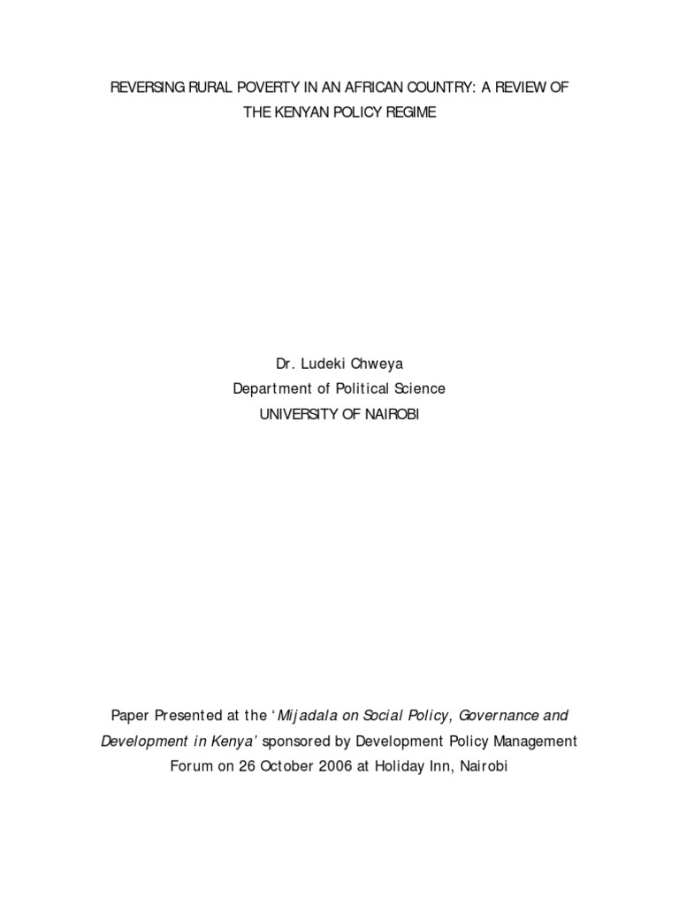 Governance in Pre-Colonialism in Kenya | PDF | Modernization Theory ...