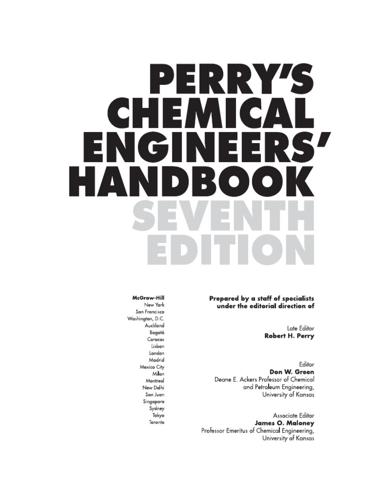 Perry Handbook | PDF