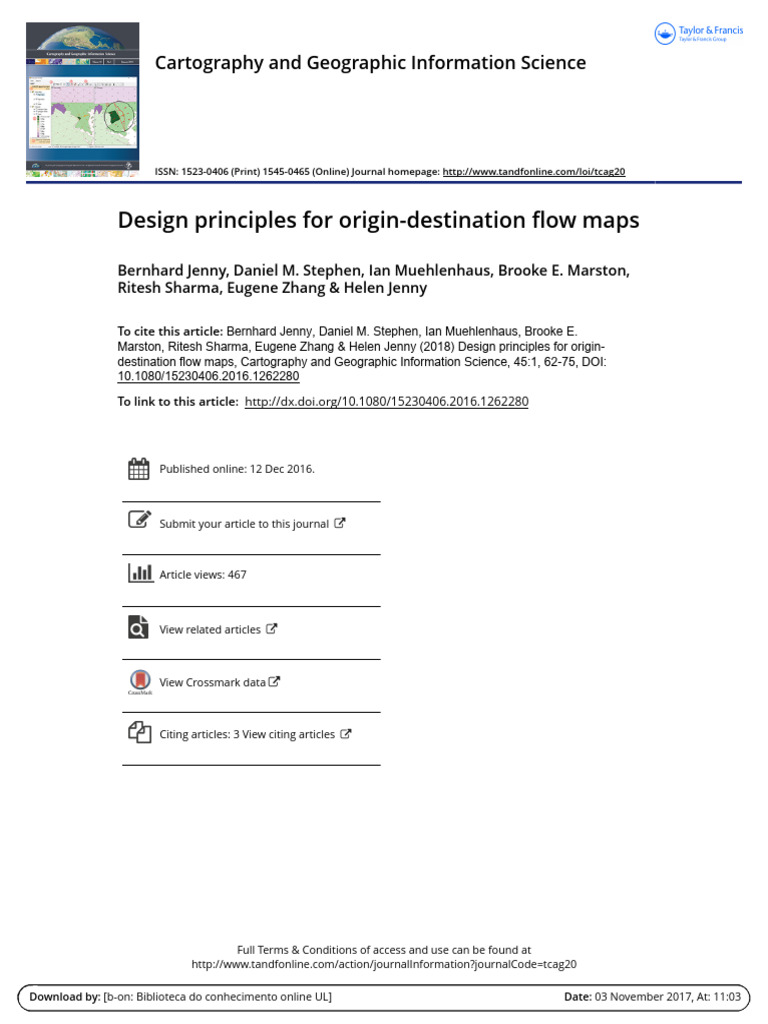 Design Principles For Origin-Destination Flow Maps | PDF | Map ...