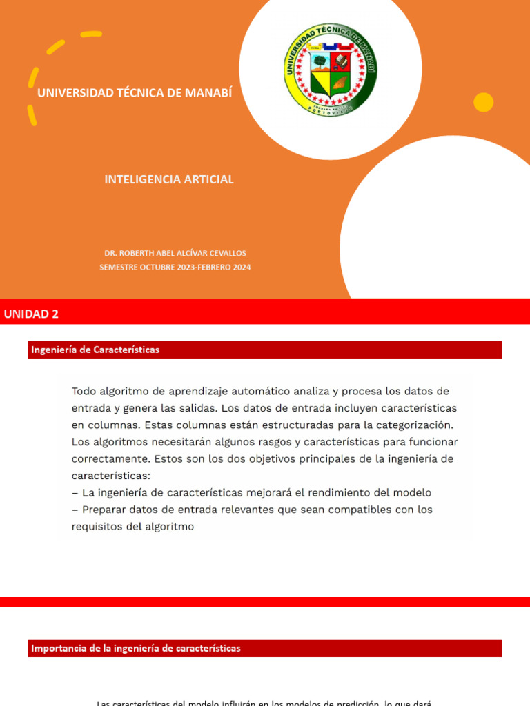 IA Presentacion U2 | PDF | Aprendizaje automático | Matemáticas Aplicadas