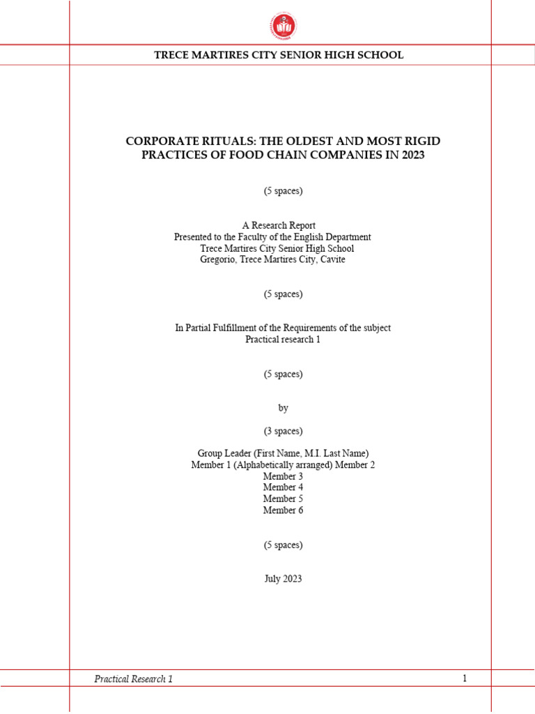PR1 Final Paper Template | PDF | Survey Methodology | Data Analysis