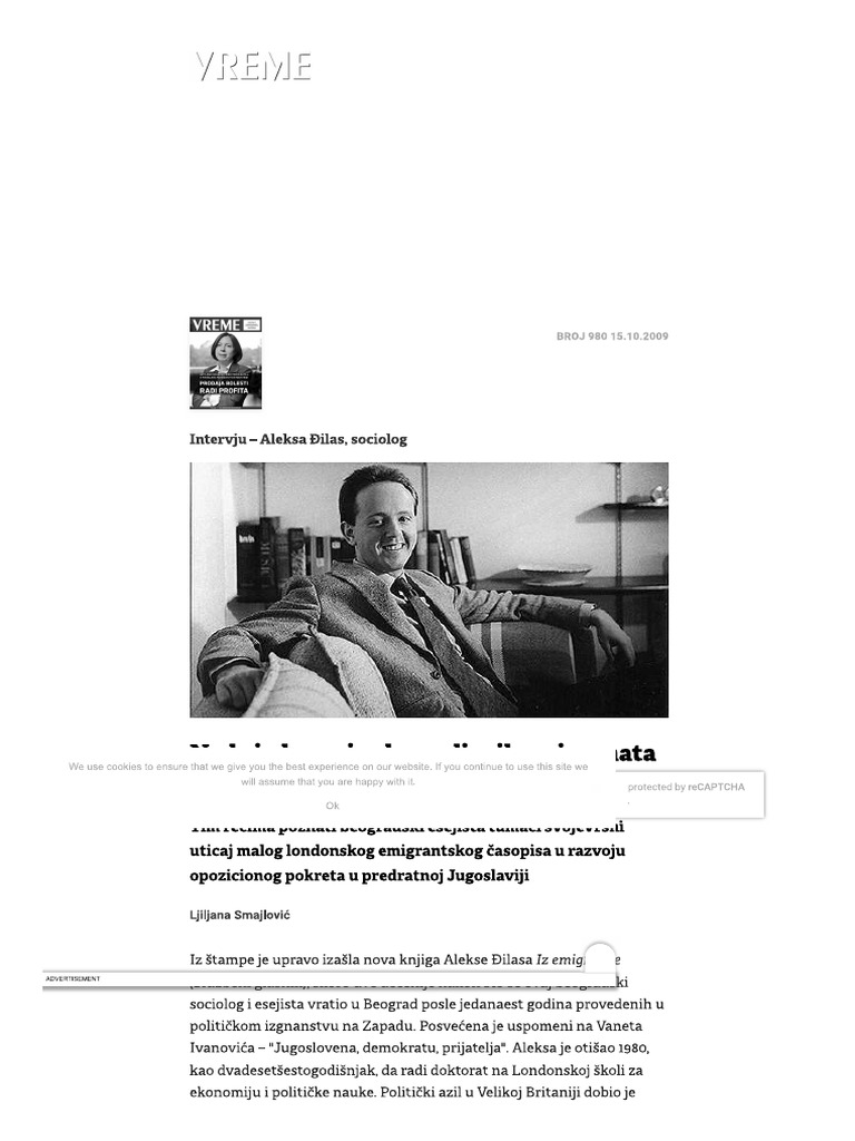 Aleksa Djilas Intervju Vreme | PDF