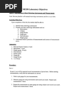 Height Gauge Calibration Procedure: 1.0 Standards and Equipment | PDF