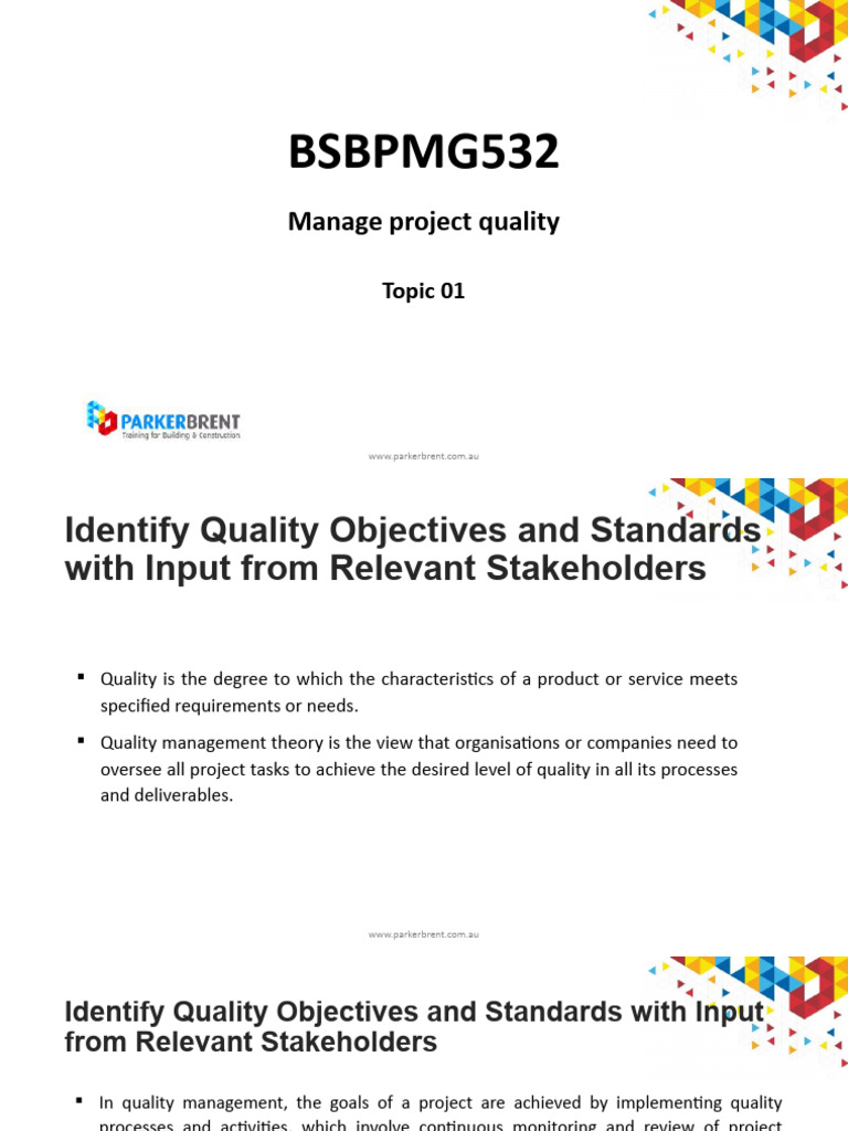 Bsbpmg532 Topic 1 v1.0 | PDF | Project Management | Performance Indicator