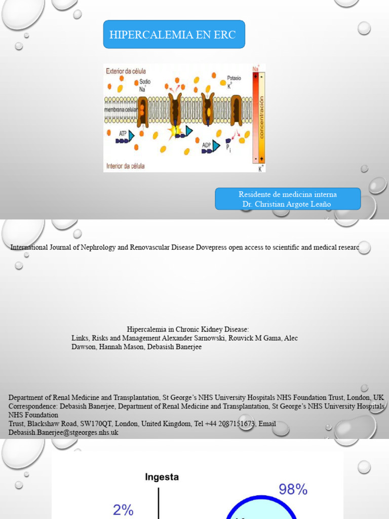 Hiperkalemia en Erc | PDF | Nephrology | Abdomen