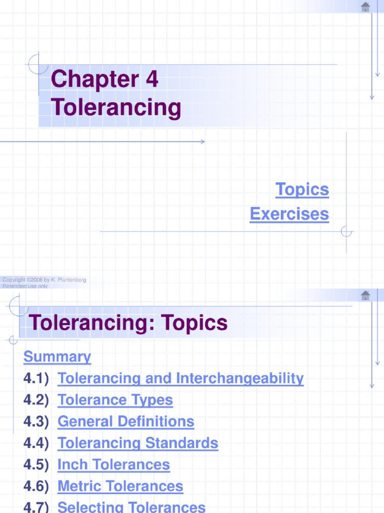 Chapter 4 Tolerancing | PDF
