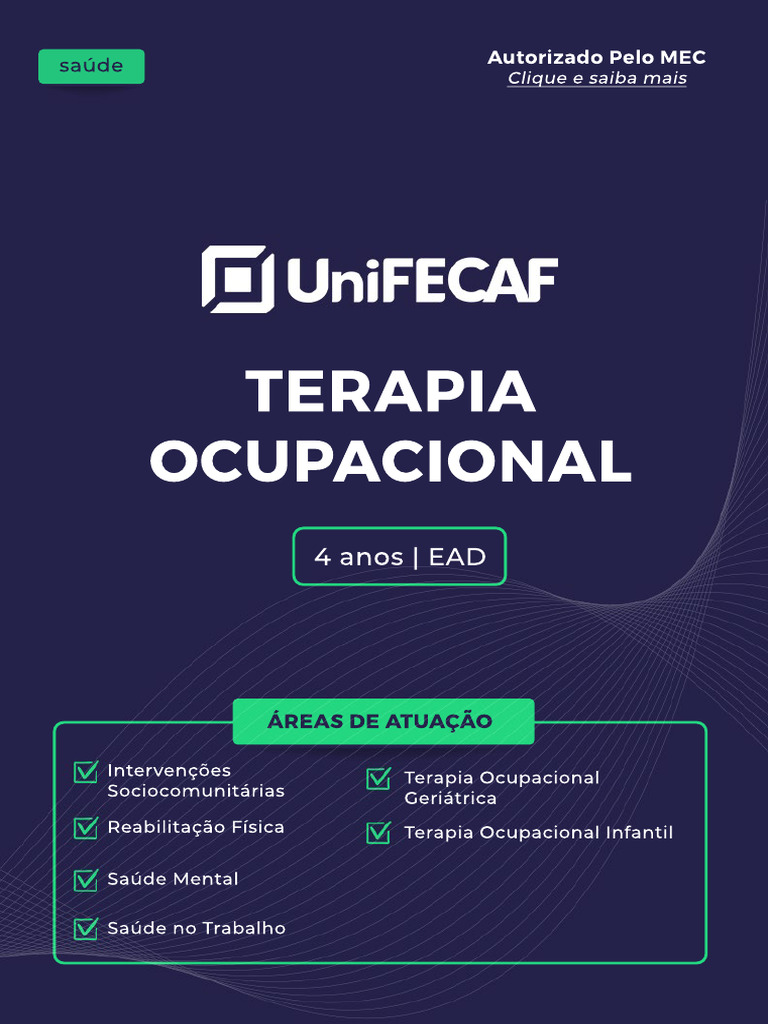 UniFECAF - Guia Terapia Ocupacional - A4 - Out23 - v2 | PDF | Terapia ...