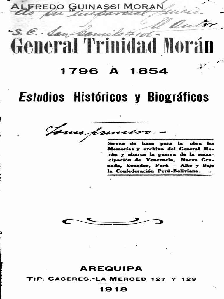 General Trinidad Morán: Historia y Legado | PDF | República | España