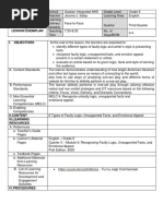 English9 - q3 - Mod4 - Recognize Faulty Logic Unsupported Facts and ...