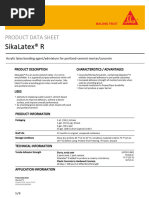 SikaQuick®-1000 Product Data Sheet | PDF | Concrete | Strength Of Materials