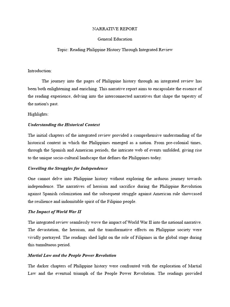 Narrative PH History | PDF | Philippines