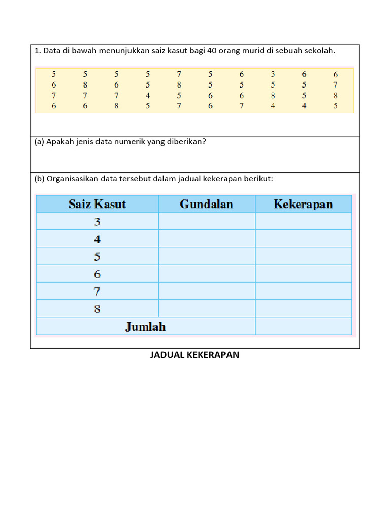 Jadual Kekerapan F5 | PDF