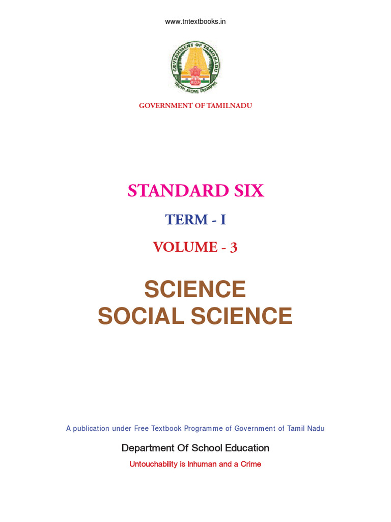 6th Social Science Term I EM - WWW - Tntextbooks.in | PDF | Homo | Human