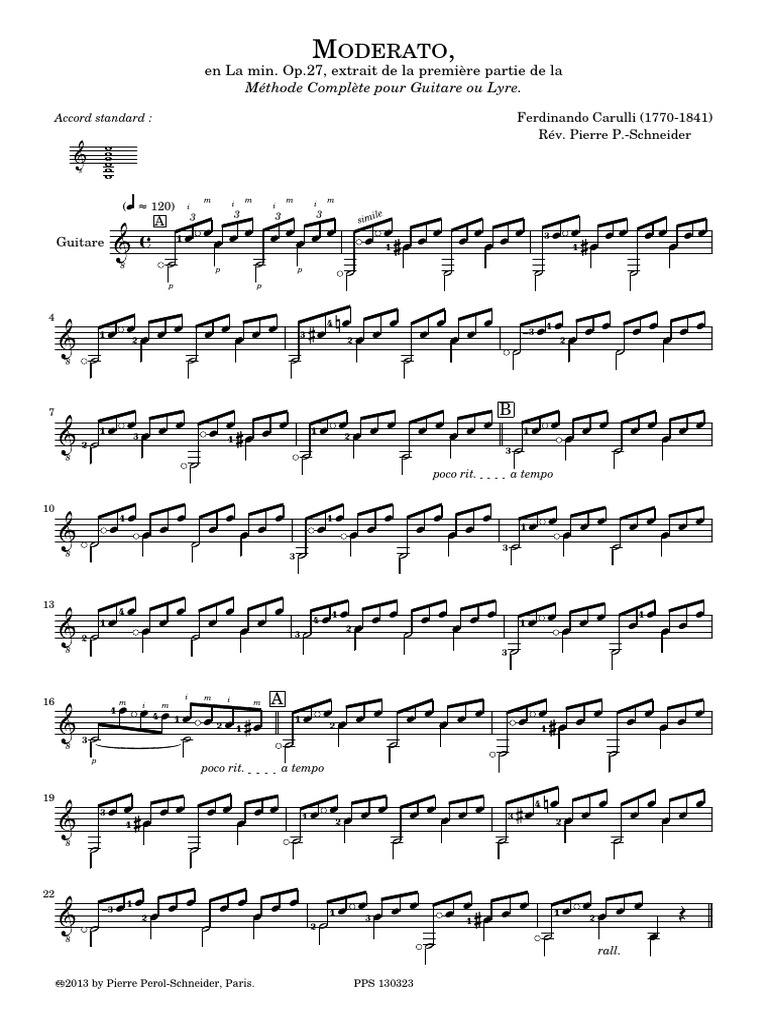 Car Ulli Op 27 Moderato Partition | PDF