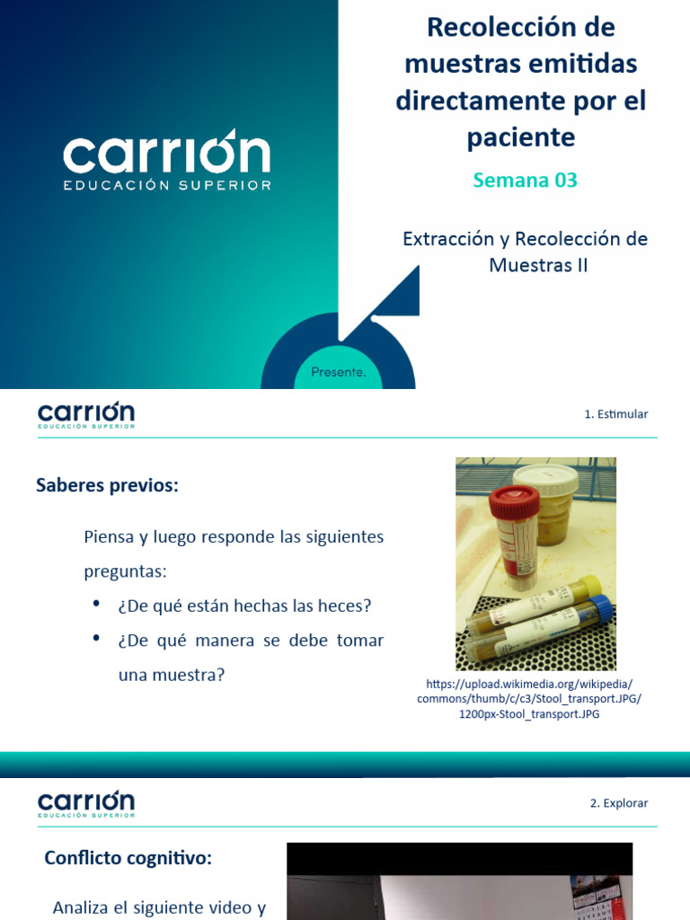 Guía de Recolección de Muestras Fecales | PDF | Heces | Baño