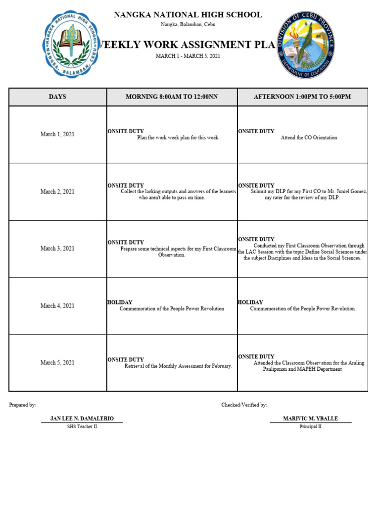 Week 12 JL Damalerio November 29 - December 3,2021 | PDF | Learning ...