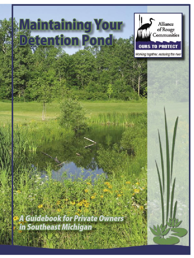 Maintaining Your Detention Pond PDF | PDF