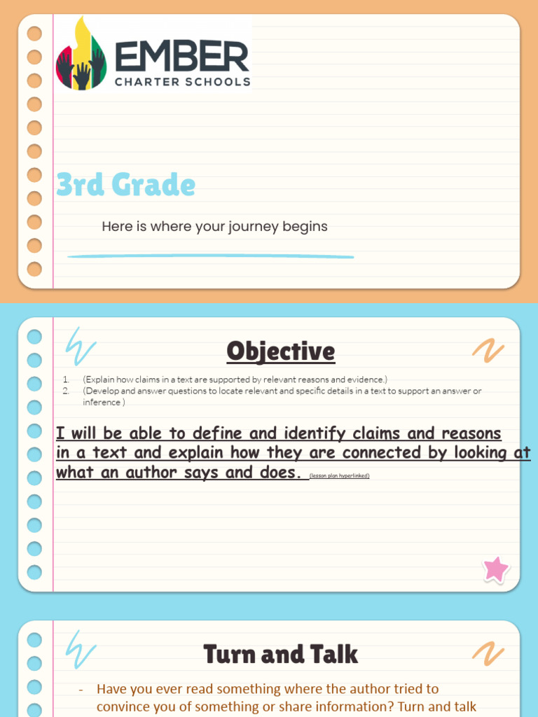 Claims Reasons Details Lesson Plan | PDF