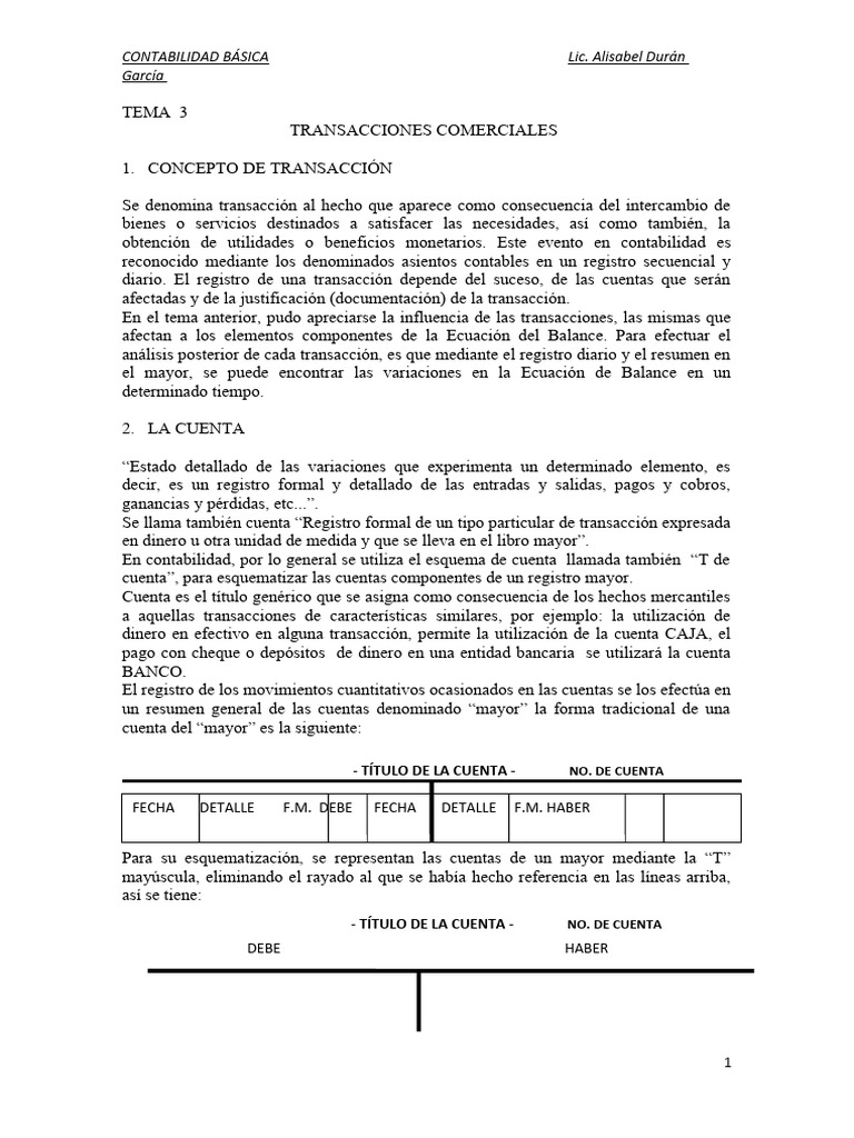 Tema 3 de Contabilidad Básica | PDF | Contabilidad | Dinero Tema 3 de Contabilidad Básica | PDF | Contabilidad | Dinero