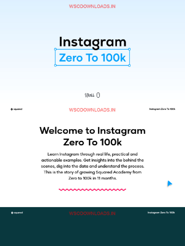 1 - Instagram Zero To 100k Guide | PDF