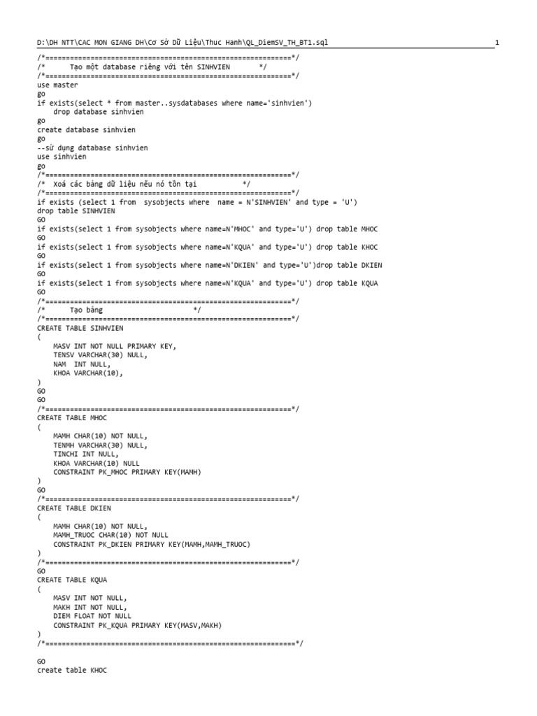 Huong Dan BT | PDF | Sql | Systems Science