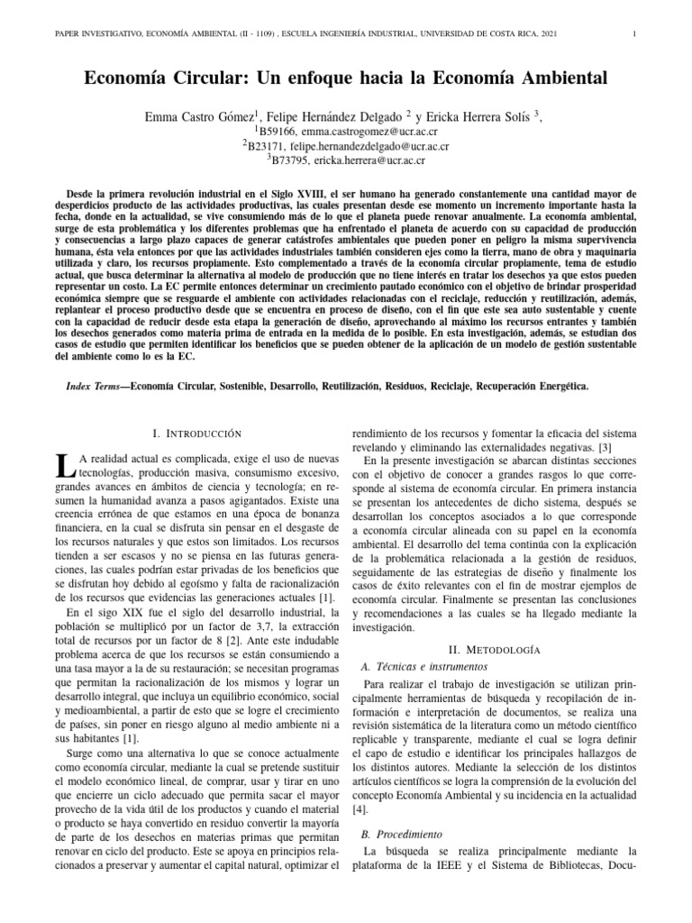 Economía Circular | PDF | Residuos | Sustentabilidad