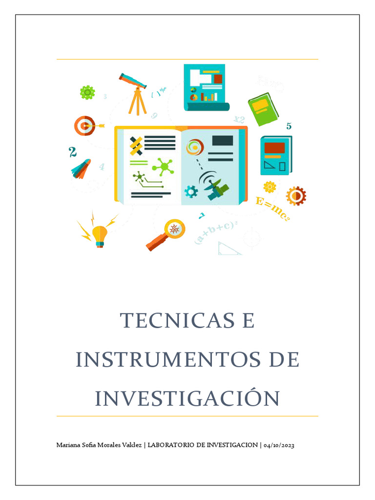 TECNICAS E INSTRUMENTOS DE INVESTIGACIÓN | PDF | Observación | Cuestionario