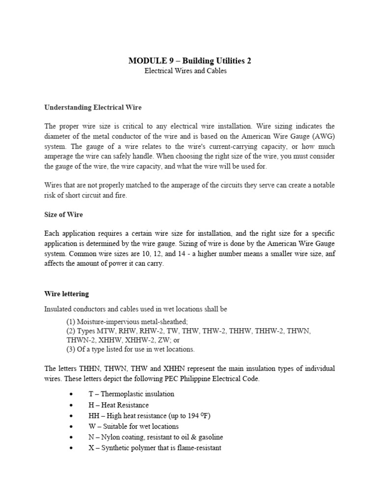 Electrical Wire and Cable Guide | PDF | Coaxial Cable | Transmission Medium