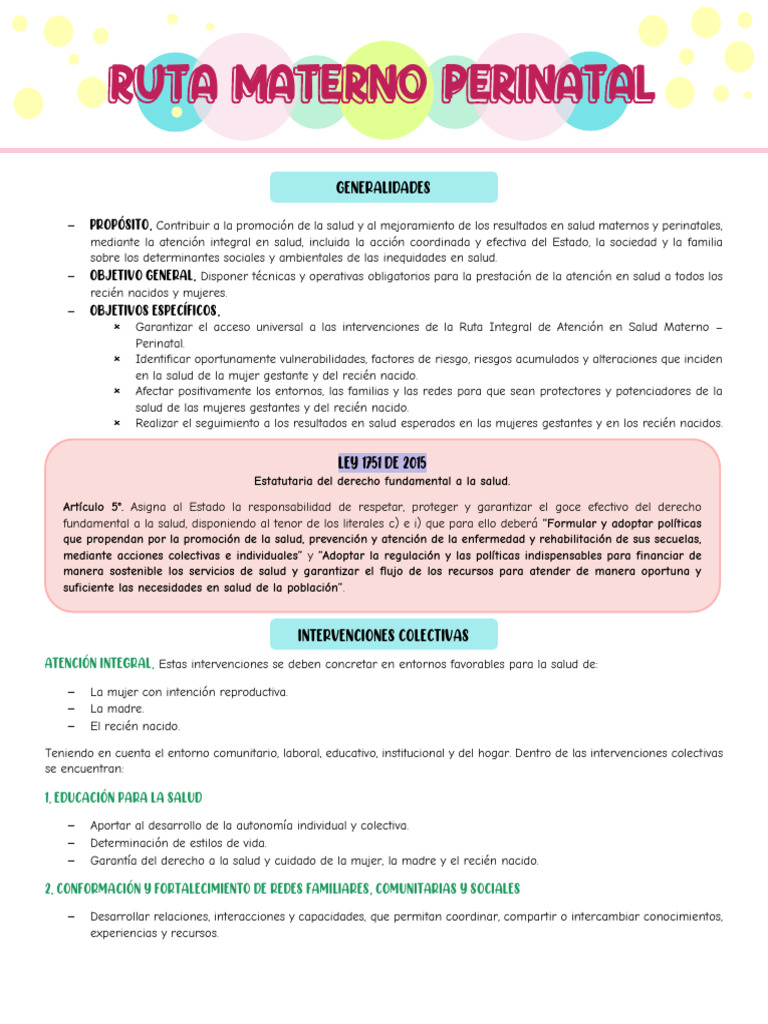 Ruta Materno Perinatal | PDF | El embarazo | Hipertensión
