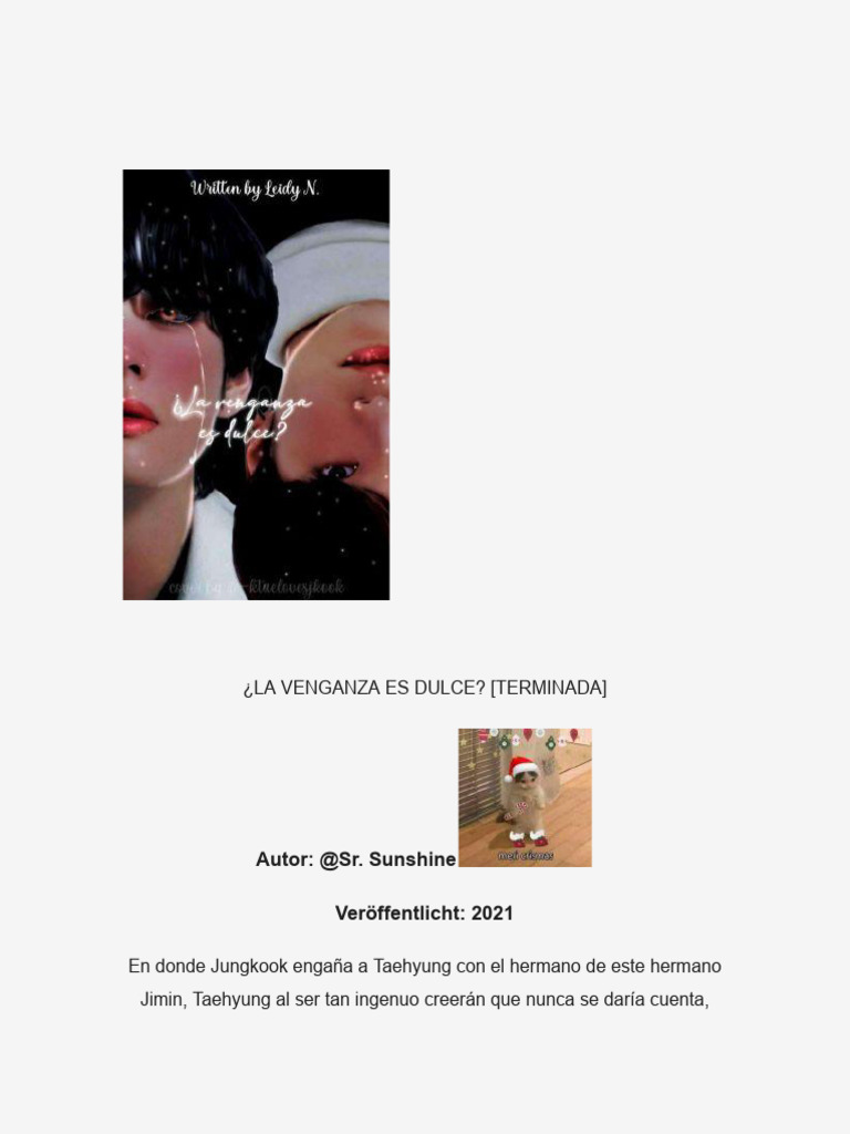 La Venganza Es Dulce Terminada 235665824 | PDF | Amor