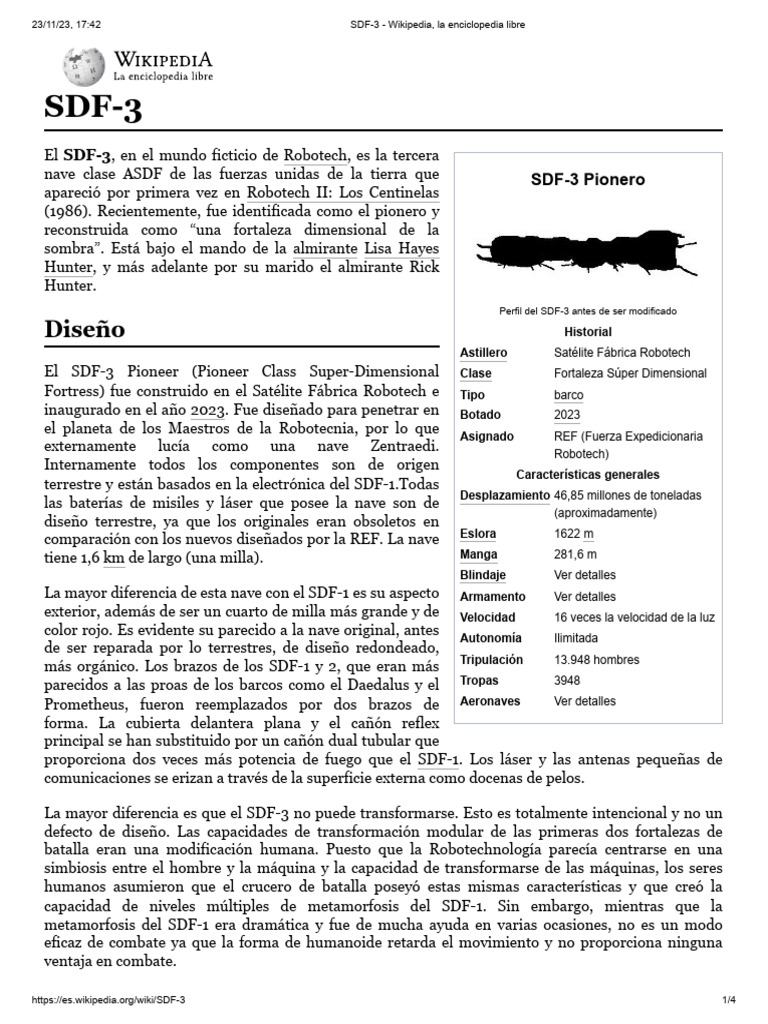 SDF-3 - Wikipedia, La Enciclopedia Libre | PDF