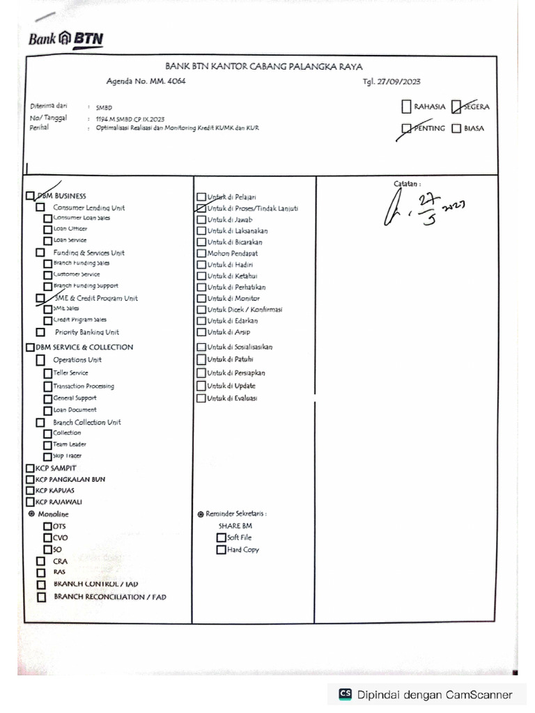 Disposisi SMBD 1194 | PDF
