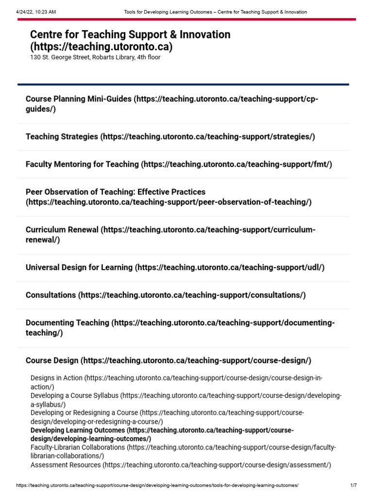 Learning Outcomes for Educators | PDF | Learning | Curriculum