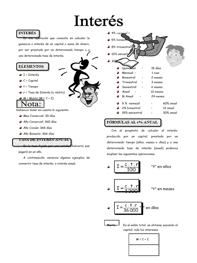 INTERES SIMPLE - CUARTO AÑO (1) | PDF | Interés | Servicios financieros