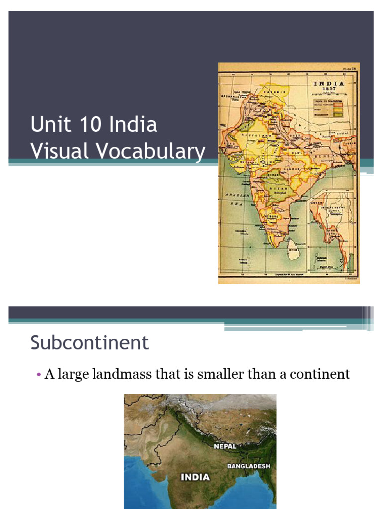 India Visual Vocabulary | PDF