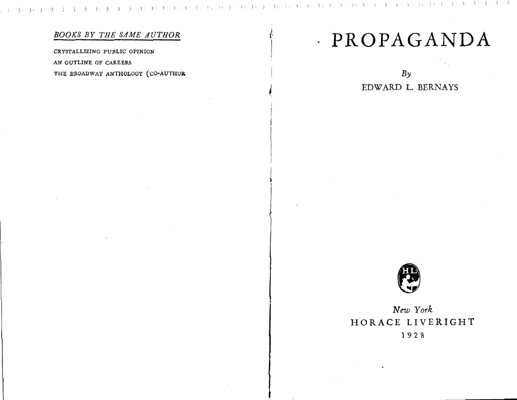 Edward Bernays - Propaganda | PDF