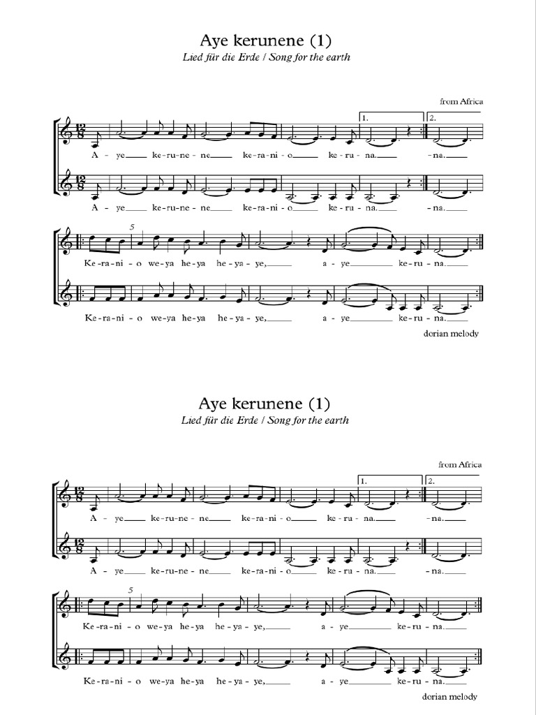 00 Aye Kerunene | PDF