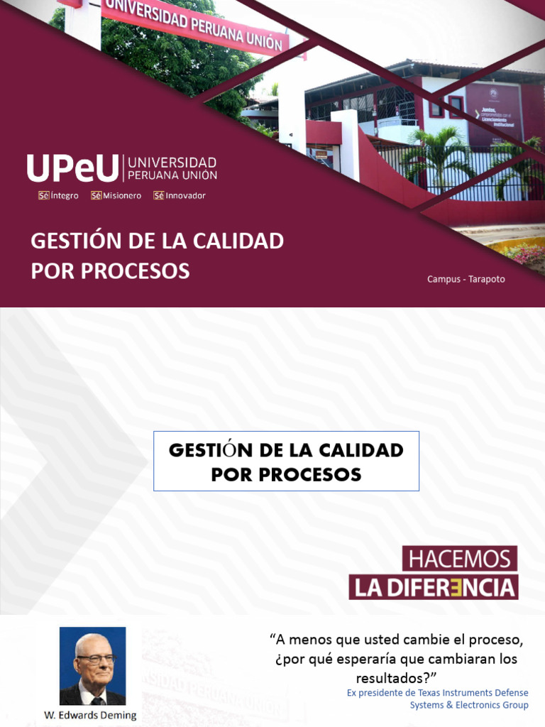 3 Gestión de La Calidad Por Procesos | PDF | Calidad (comercial) | Lean Manufacturing