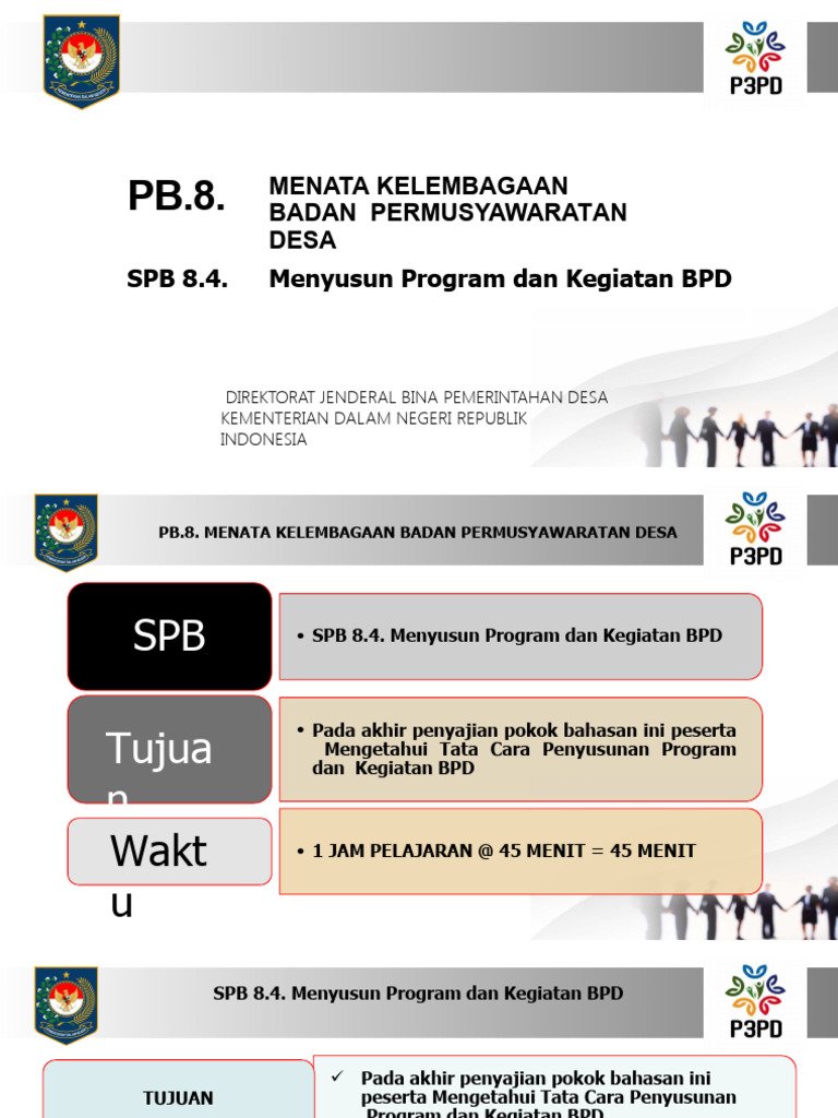 8.4 Menyusun Program Dan Kegiatan BPD | PDF