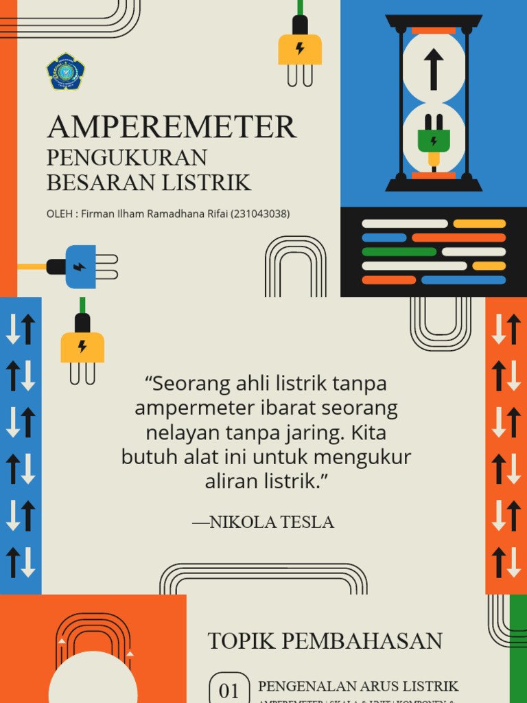 Tugas 1 - PPT - AMPERMETER. - FIRMAN ILHAM R. RIFAI - 231043038 | PDF