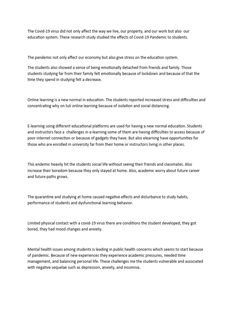 Rrl Pdf Educational Technology Mental Disorder