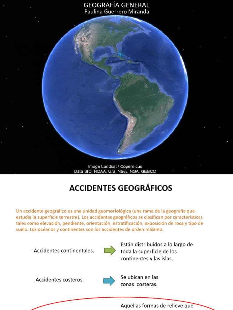 Accidentes Geográficos: Costas y Fondos Marinos | PDF | Terreno | Océanos