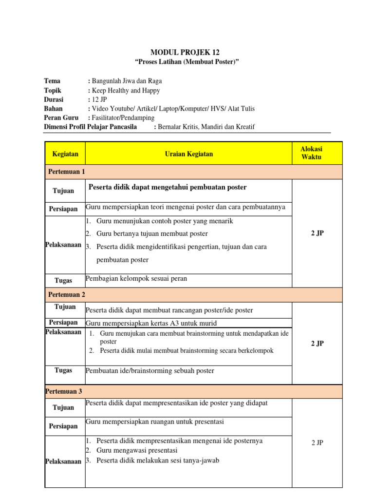 MODUL 12 Pembuatan Poster-3 | PDF