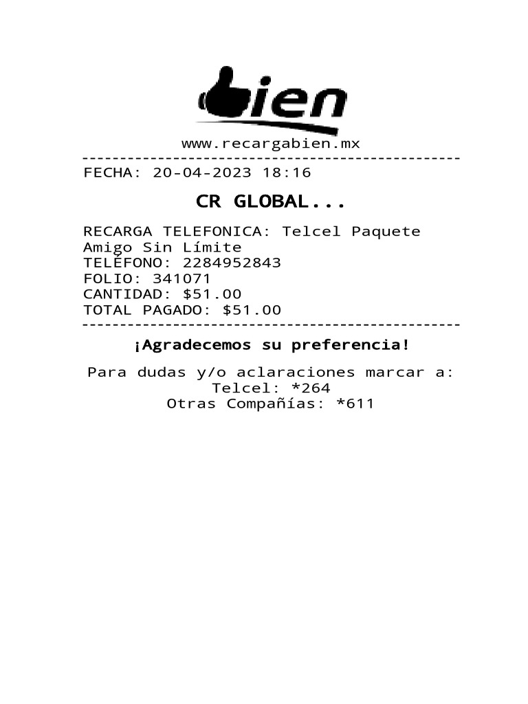 Plataforma De Recargas Electrónicas Bien Pdf