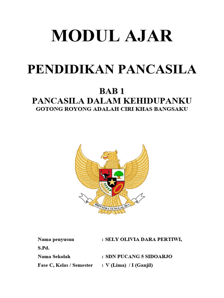 Modul Ajar Pendidikan Pancasila Bab 1.3 Pancasila | PDF